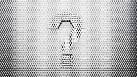 Métal Pin Wall Avec Le Point D'interrogation Illustration Stock ...