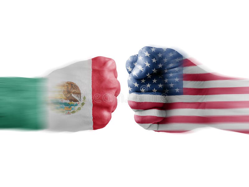 Estados Unidos De La Bandera De México Y El Concepto De Relaciones ...