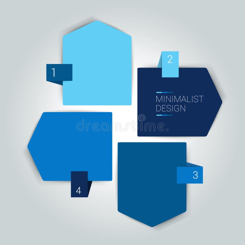Módulo De Diagrama De Esquema De Flecha De Cuatro Pasos Ilustración del ...