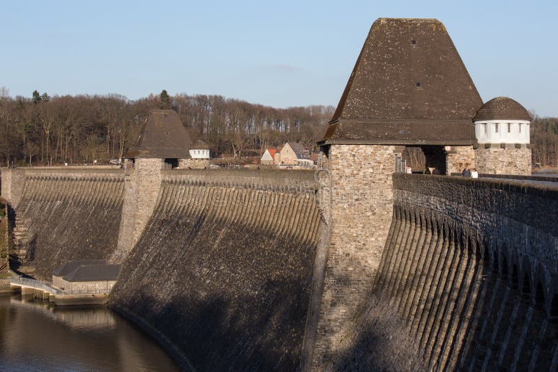 Möhne Reservoir Dam Germany Stock Photo - Image of history, bridge ...