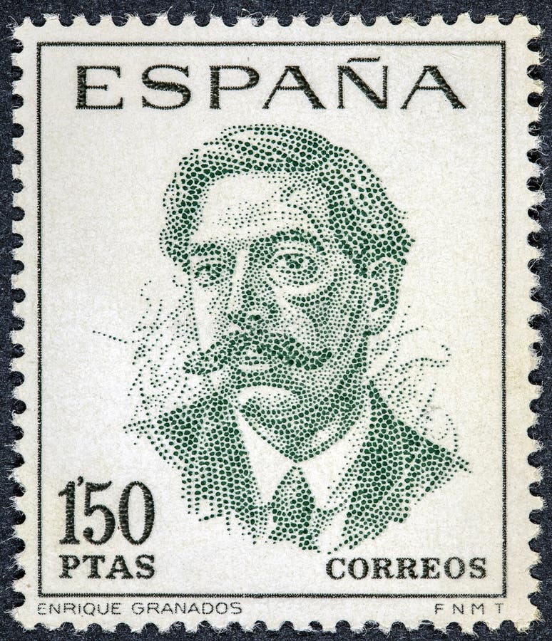 Retrato De Enrique Granados. Pianista Y Compositor Español De Música ...