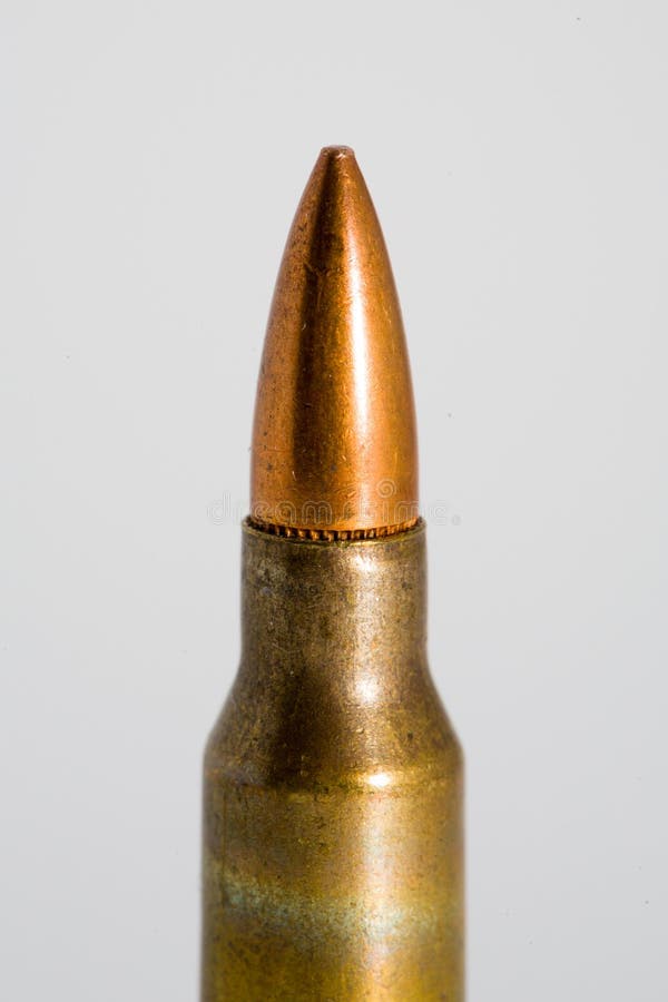 M-16 5.56mm Cartridge Bullet Stock Photo - Image of caliber, equipment ...