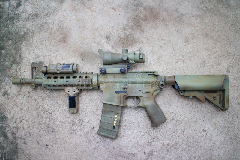 US Spec Ops M4A1 Custom Assault Rifle. Stock Photo - Image of tilt ... US Spec Ops M4A1 Custom Assault Rifle. Stock Photo - Image of tilt ...