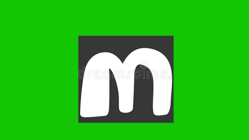 M Alphabet Animation on Green Screen Stock Footage - Video of ...