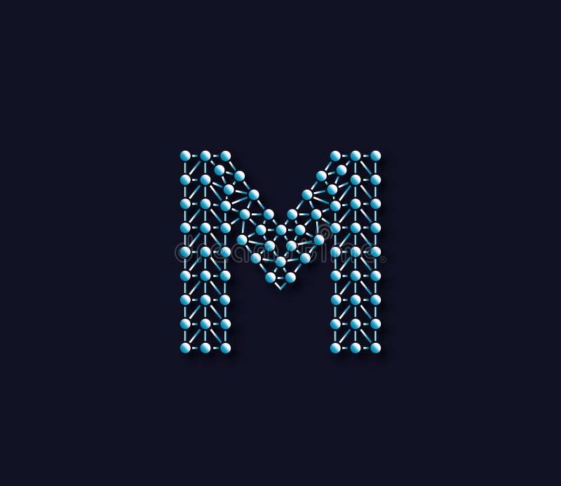 M Alphabet Creative Technology Connections Data Store Logo Design ...