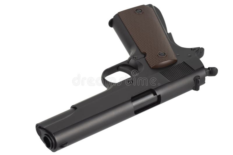 M1911 Automatic Pistol, Caliber .45 Stock Image - Image of semi, usmc ...