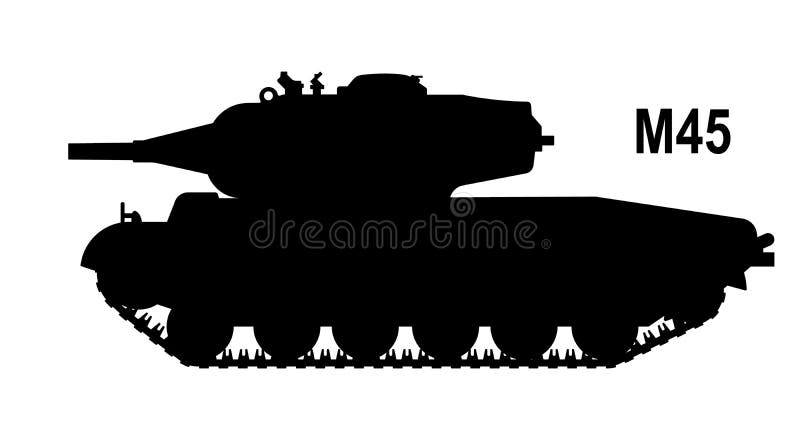 M45 Battle Tank. M45 Tank Icon Stock Vector - Illustration of armed ...