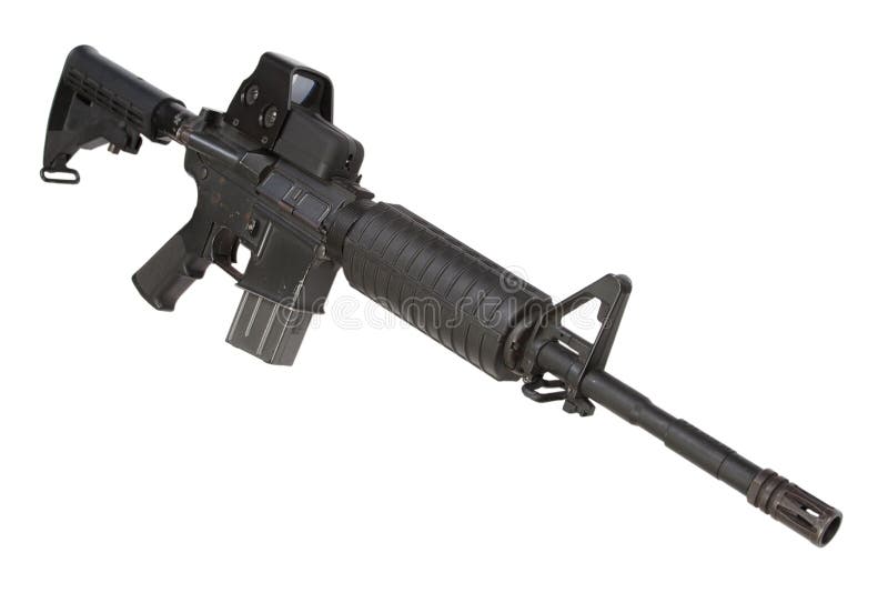 M4 carbine isolated stock image. Image of forces, shotgun - 33754465