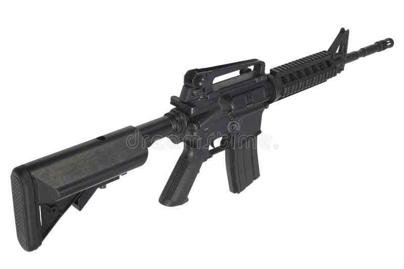 M4 carbine isolated stock image. Image of m4a1, arms - 112436369