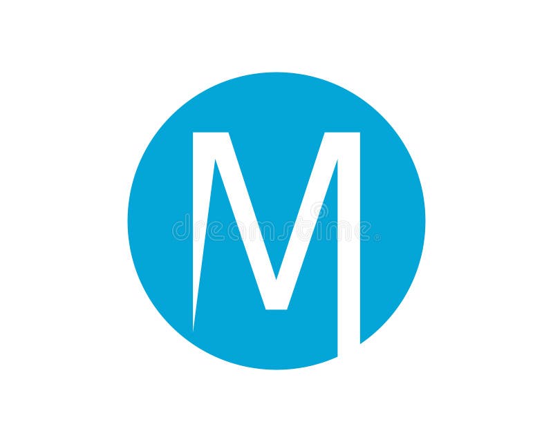 M Circle Logo Icon Template 2 Stock Vector - Illustration of ...