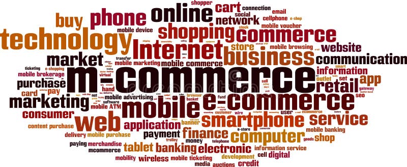 E-commerce word cloud stock vector. Illustration of basket - 184924754