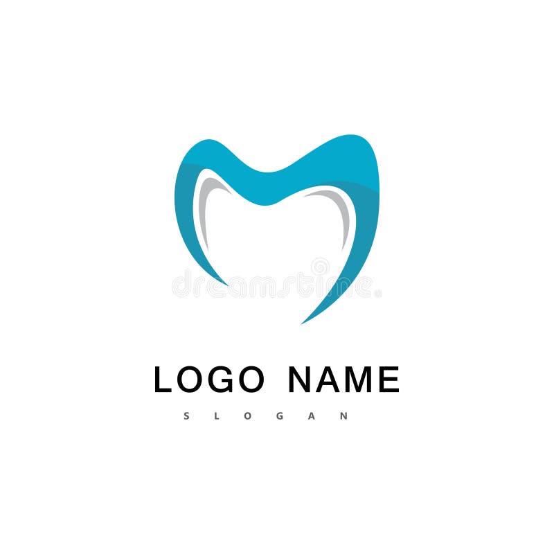 M dental logos. stock vector. Illustration of graphic - 229332945
