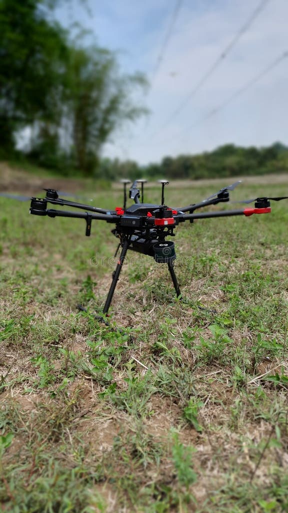 DJI M600 Pro with Lidar Camera Stock Photo - Image of camera, m600 ...