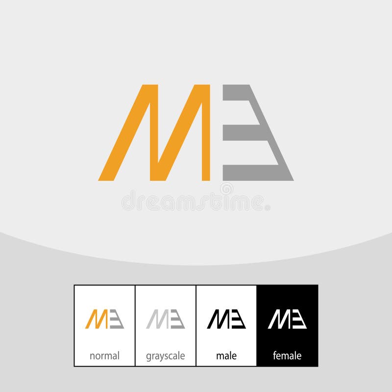 Monogram M E Stock Illustrations – 272 Monogram M E Stock Illustrations ...