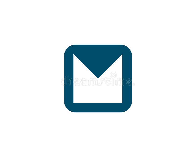 M email logo icon template stock vector. Illustration of isolated ...