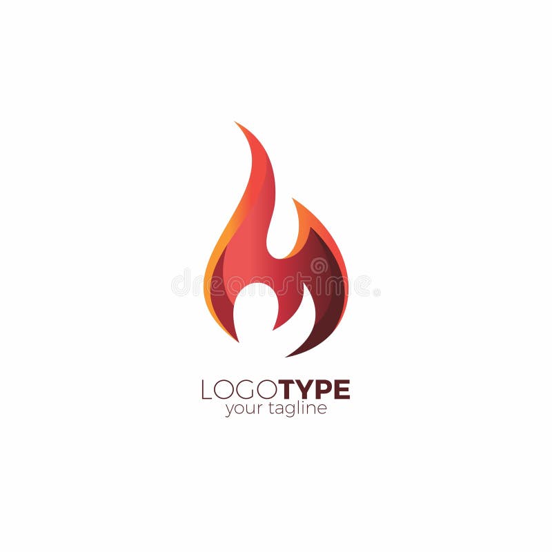 M Fire Logo Simple Design, Fire Icon Stock Vector - Illustration of ...