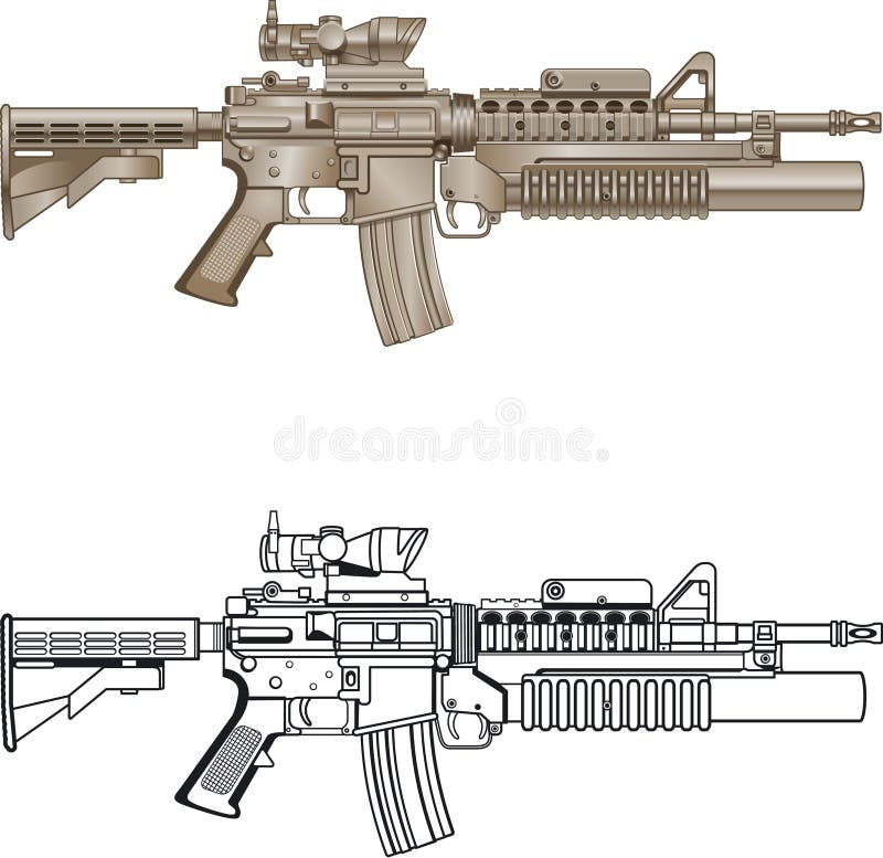 M16 Stock Illustrationen, Vektoren, & Kliparts - 1,086 Stock Illustrationen