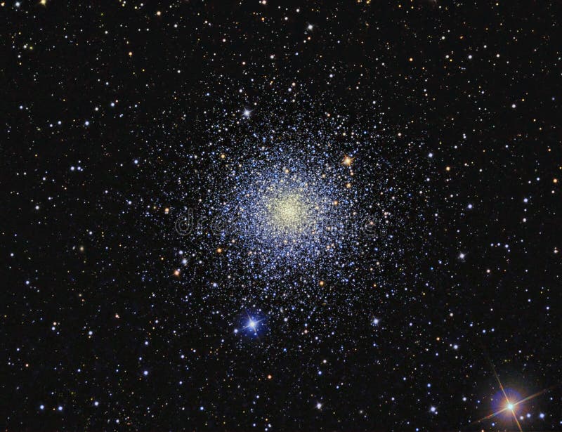 M13 Globular Cluster in Constellation Hercules Stock Image - Image of ...