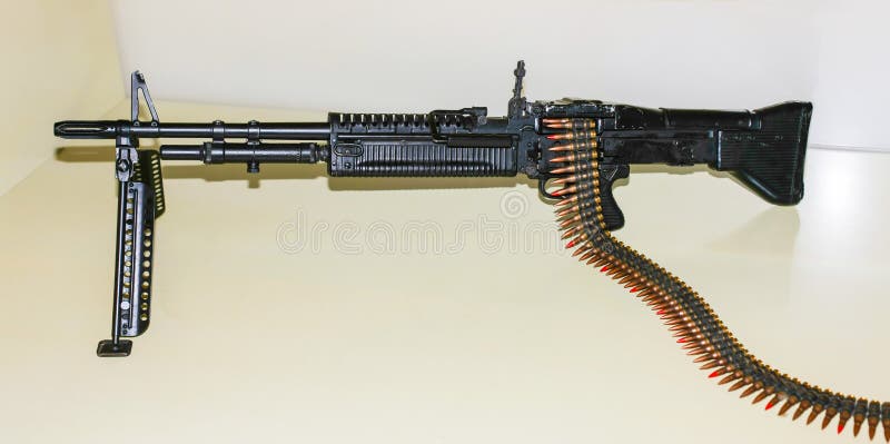 M-60 Heavy Machinegun stock photo. Image of weapon, military - 78557956