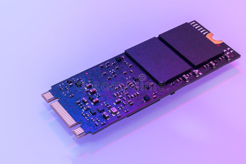 M2 High Speed SSD Closeup on White Background Stock Photo - Image of ...