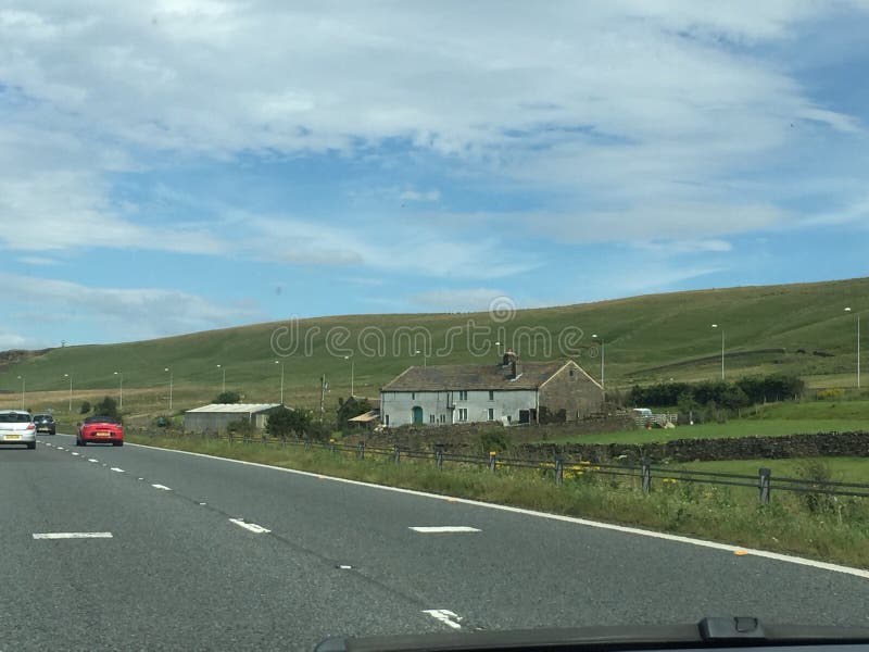 M606 stock photo. Image of fields, middle, m606, house - 106743050