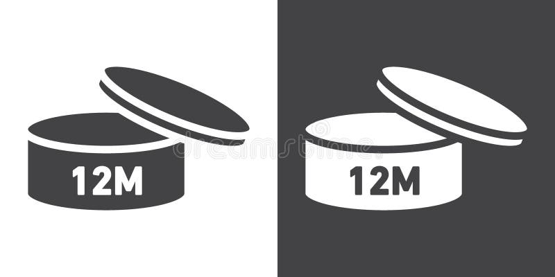 12m Icon Thin Line Illustration Set Stock Illustration - Illustration ...