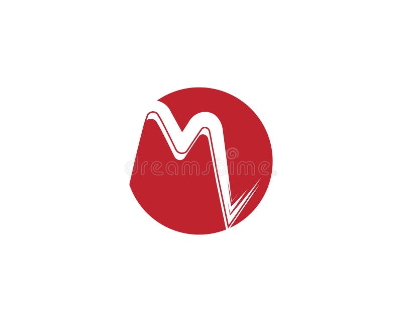 M Letter Icon and Symbol Vector Template Stock Illustration ...