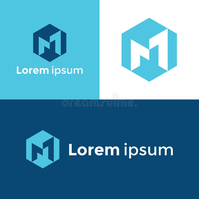 M Letter Logo Design Minimal Alphabet Font M Icon. Abstract M Text ...