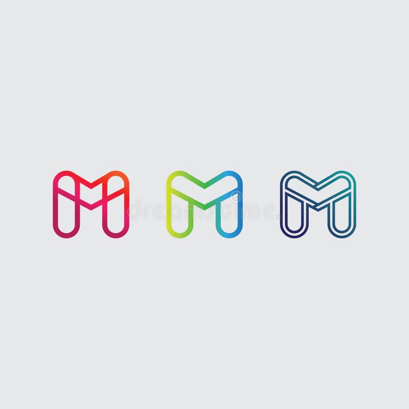 M Letter Logo Design Vector Identity Icon Sign Stock Illustration ...