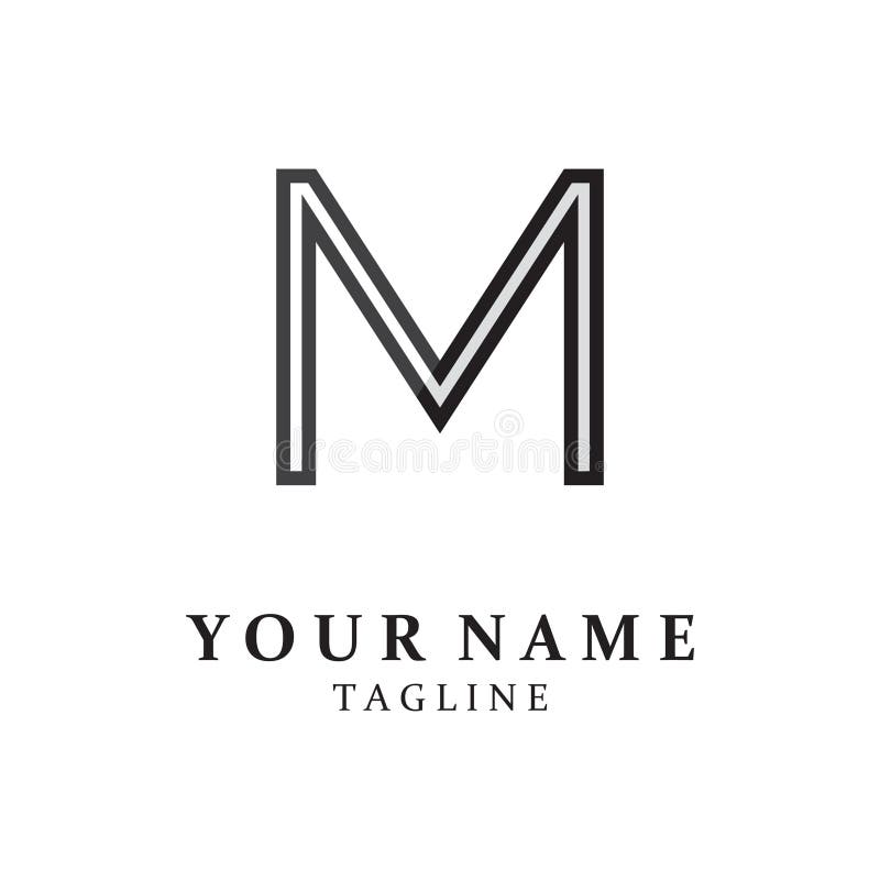 M Letter Logo icon vector stock vector. Illustration of shape - 288562796