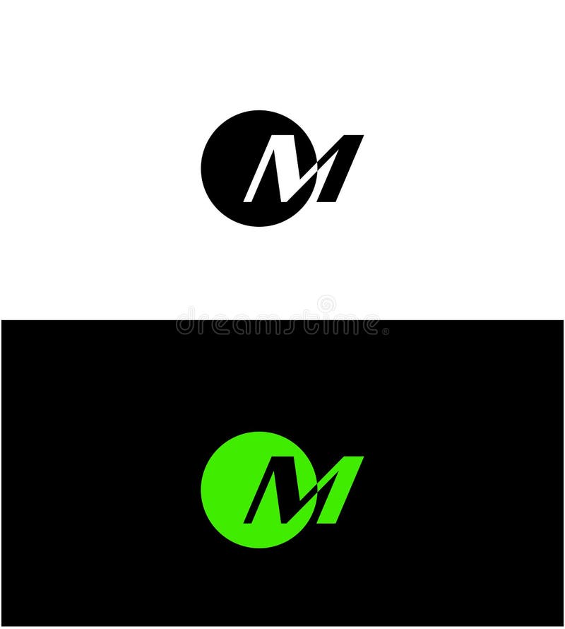 M Letter Monogram. M Company Logo Vector Stock Vector - Illustration of ...