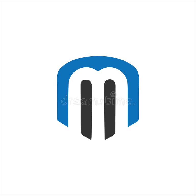 M Letter Monogram Initial Logo Design Template Vector Illustration. M ...