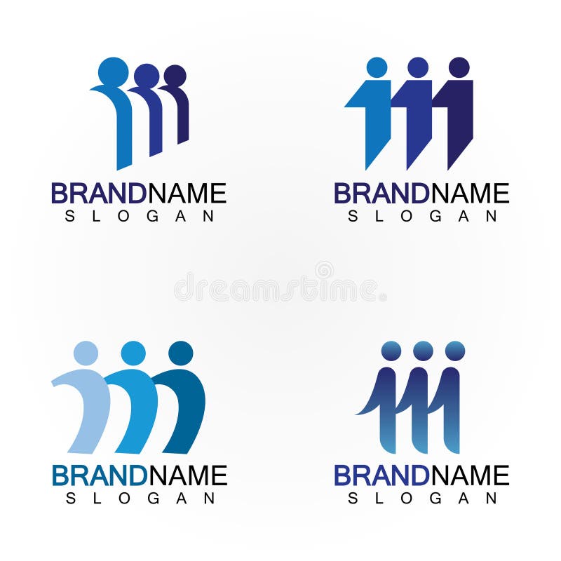 M Letter People Concept Logo Template Vector Illustration Stock Vector ...