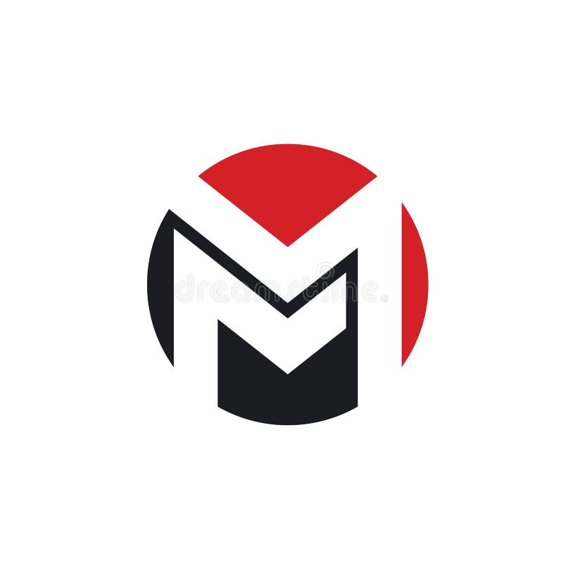 M Letter Vector Icon Template Illustration Stock Vector - Illustration ...