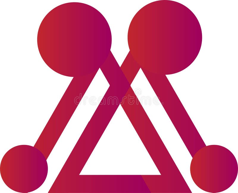 Initial M Vector Logo Design Isolated on a White Background Stock ...