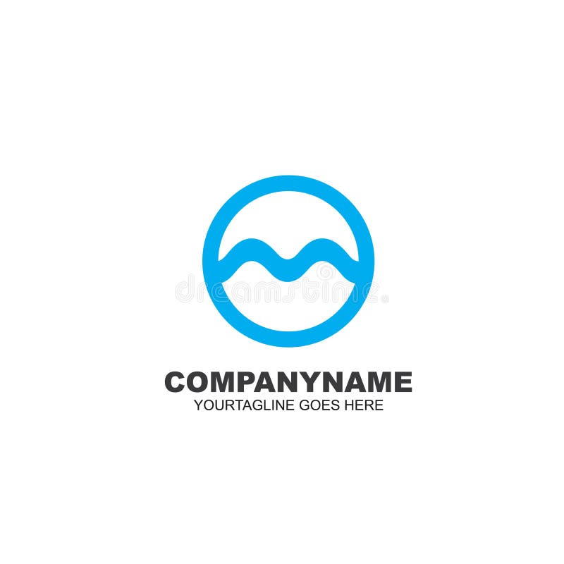 M Letter Wave Logo Template Vector Illustration Stock Vector ...