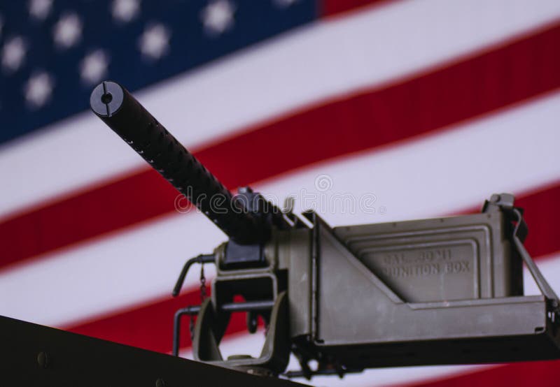 M1919A4 Light Machine Gun stock image. Image of crew - 87556669