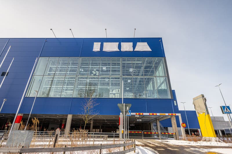 Exterior of Large IKEA Warehouse Under Construction.. Editorial Stock ...