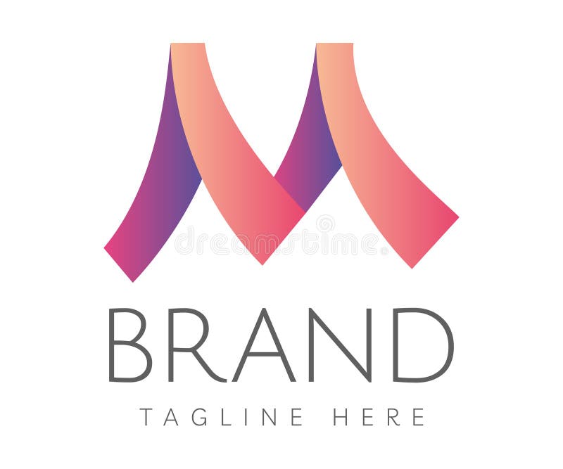 Letter M Logo Design. Letter M with Arrow Logo Stock Vector ...