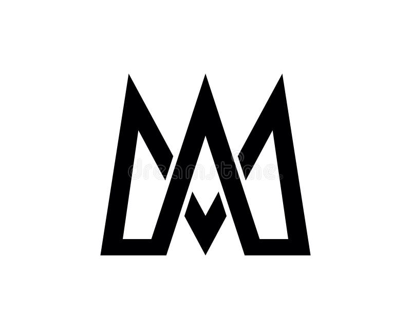 M am Logo Black 2 Icon Template Stock Vector - Illustration of concept ...