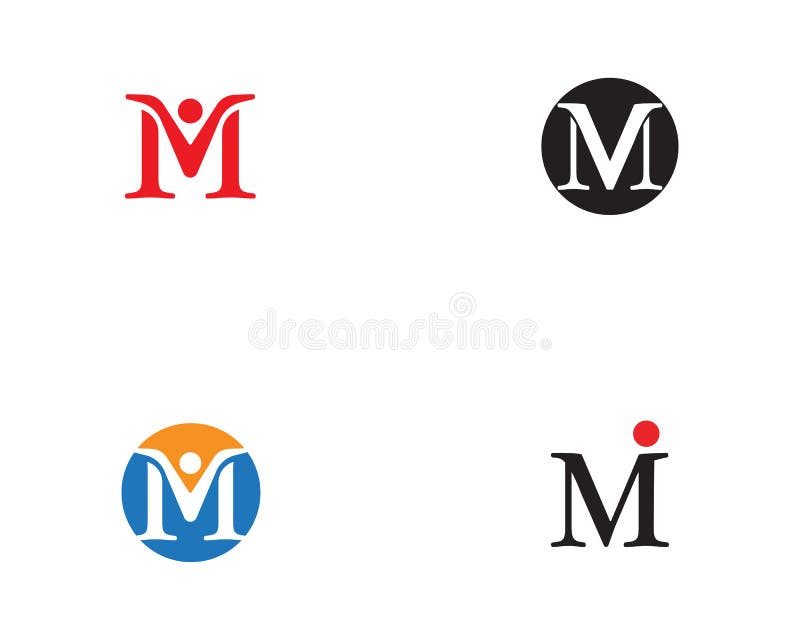 M Logo Business Icons Such Logos Stock Vector - Illustration of ...