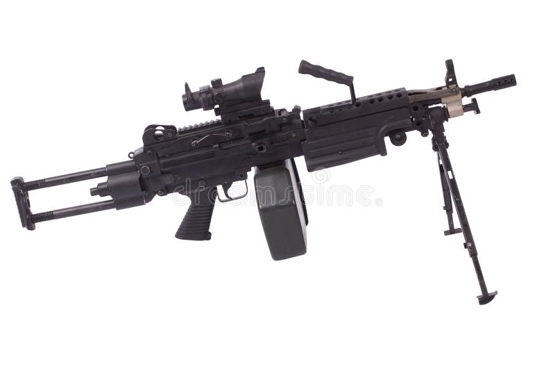 Us army m249 machine gun stock image. Image of bullet - 30307587