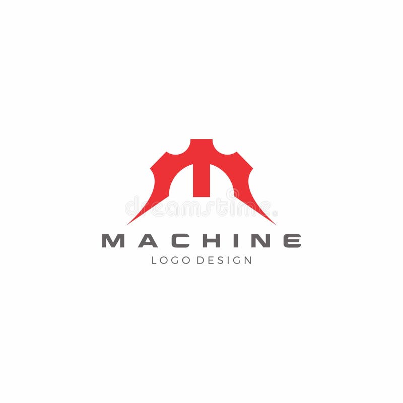 M Machine Logo Strong. Letter M Logo Stock Vector - Illustration of ...