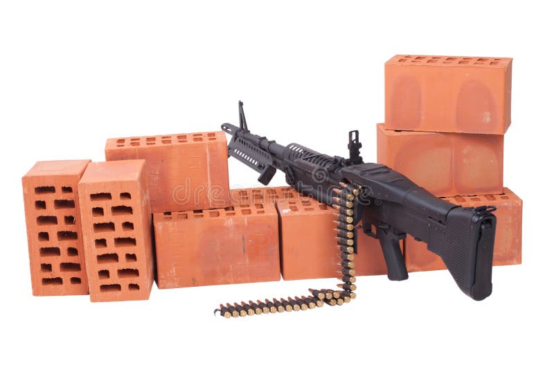 M60 machinegeweer stock foto. Image of leger, patroon - 32014804