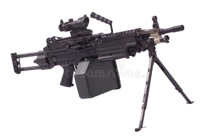 M249 machinegeweer stock foto. Afbeelding bestaande uit swat - 41877934