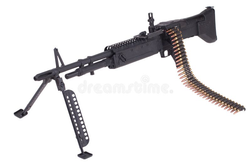 M60 machinegeweer stock foto. Image of leger, patroon - 32014804