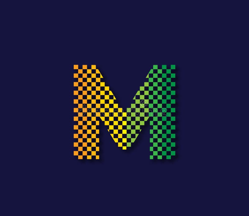 M Megapixels Creative Logo Design Concept Stock Vector - Illustration ...