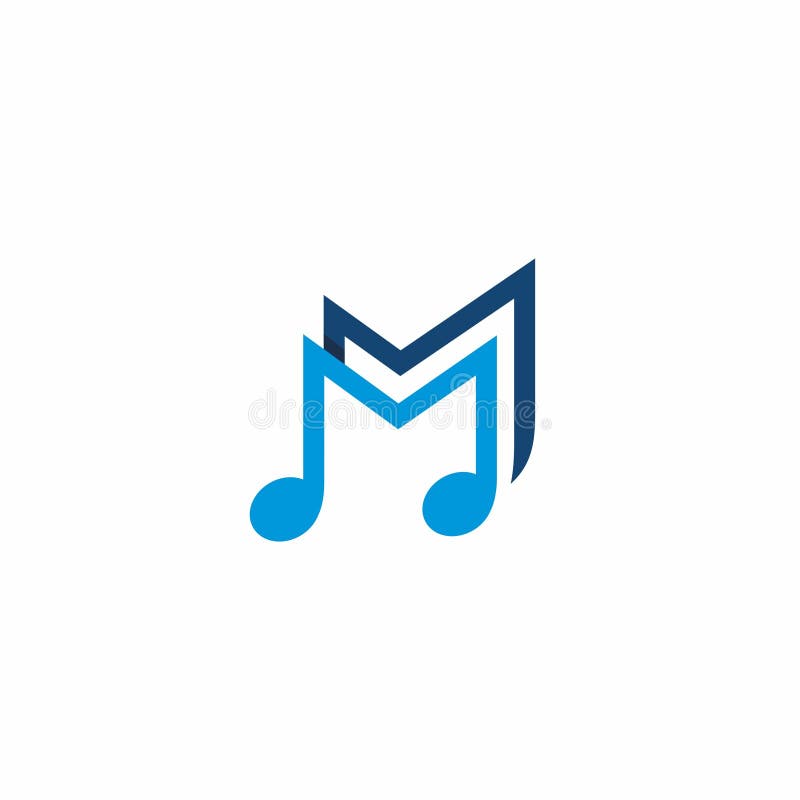 M Music Logo Symbol stock vector. Illustration of isolated - 300376436