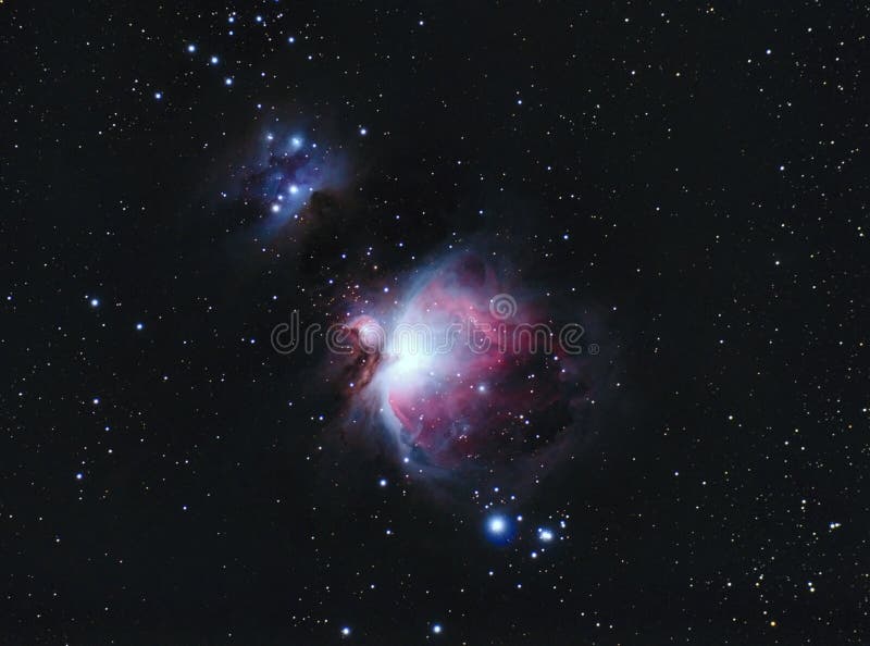 M42 Nebula in Constellation Orion Stock Image - Image of milky, messier ...