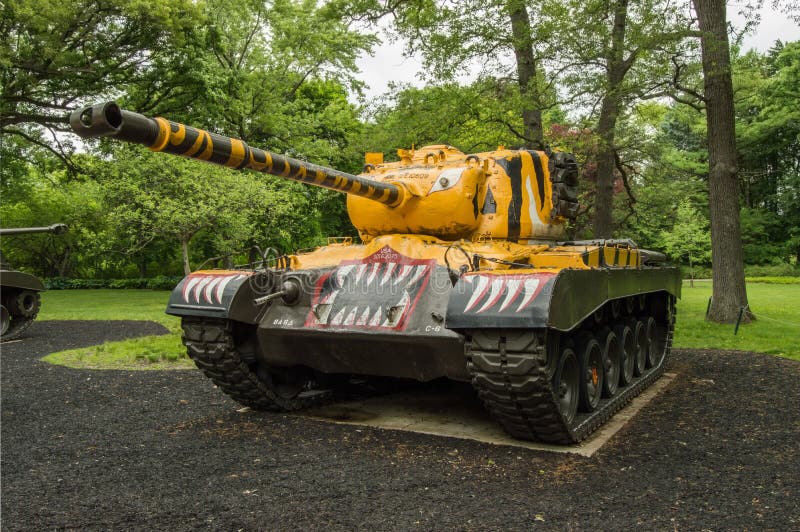 M46 Patton (Painted in Tiger Scheme of the 6th Tank Battalion, 24th ...